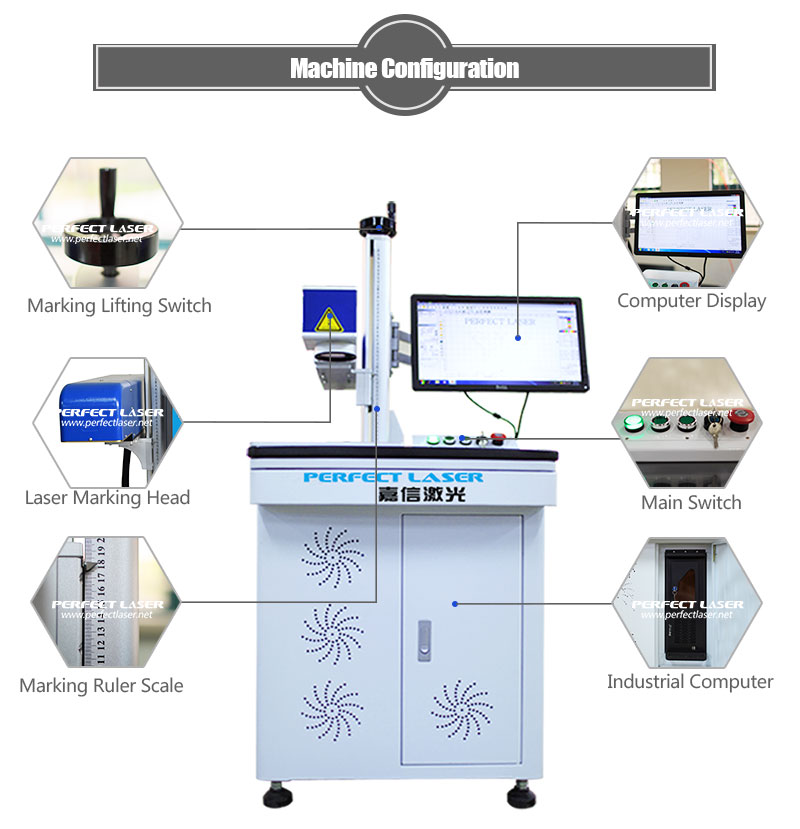 Perfect Laser standby fiber laser etching machine for metal steel