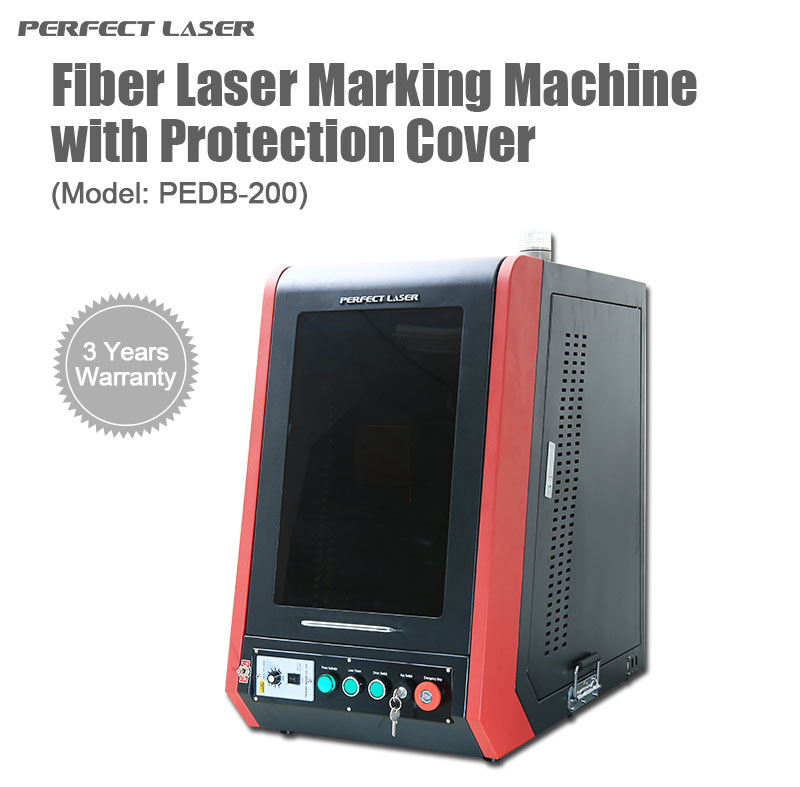Perfect Laser 10w 20w enclosed fiber laser engraving marking machines