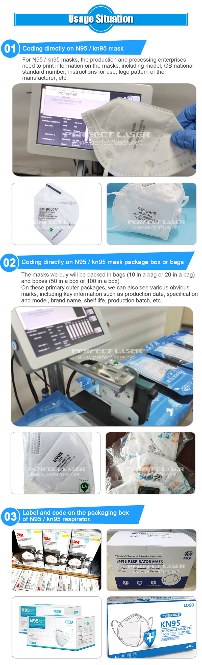 Perfect Laser Disposable Mask KN95 N95 Face mask Online Batch Number ...