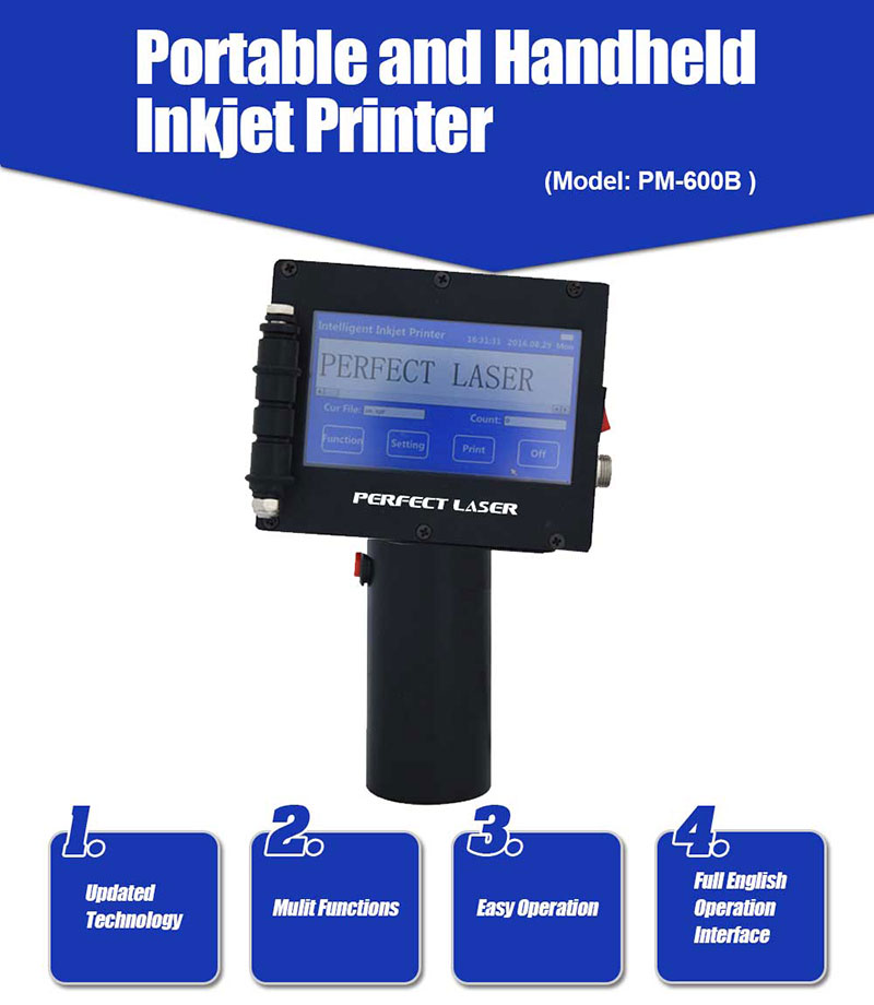 Perfect Laser small portable handheld inkjet printer marker