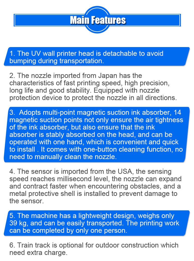 Perfect Laser High Resolution Vertical Type UV Wall Printer