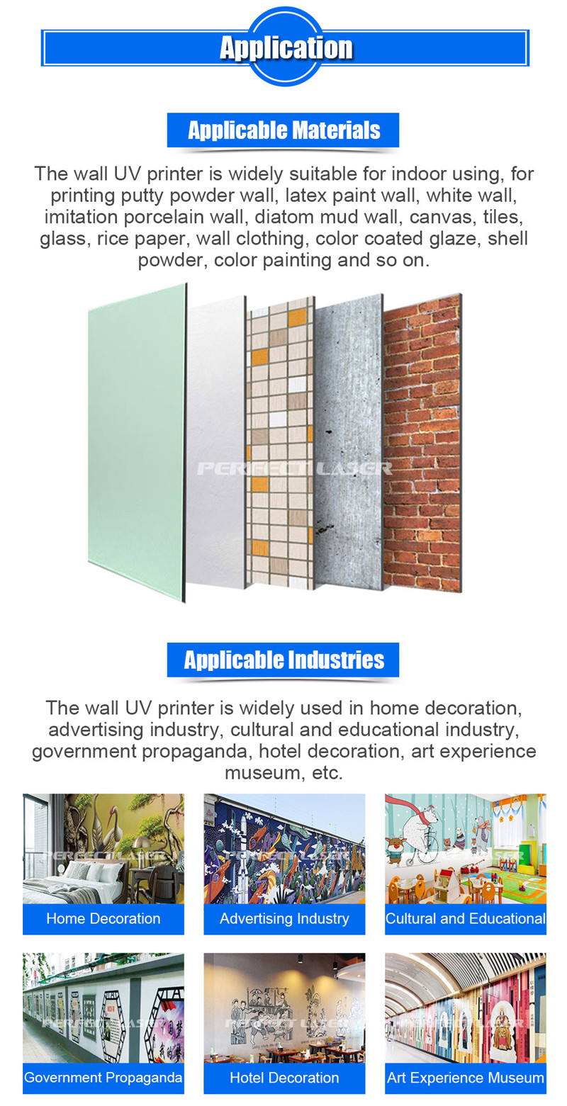 Perfect Laser Vertical Type Direct to Wall UV Printer Machine Price for ...