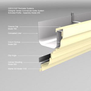 Feature Views – Series 200 Extruded Gutters Profile Images - SAF