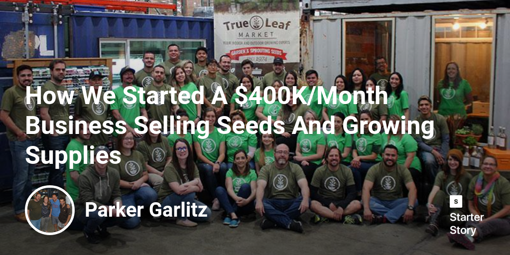How We Started A $400K/Month Business Selling Seeds And Growing