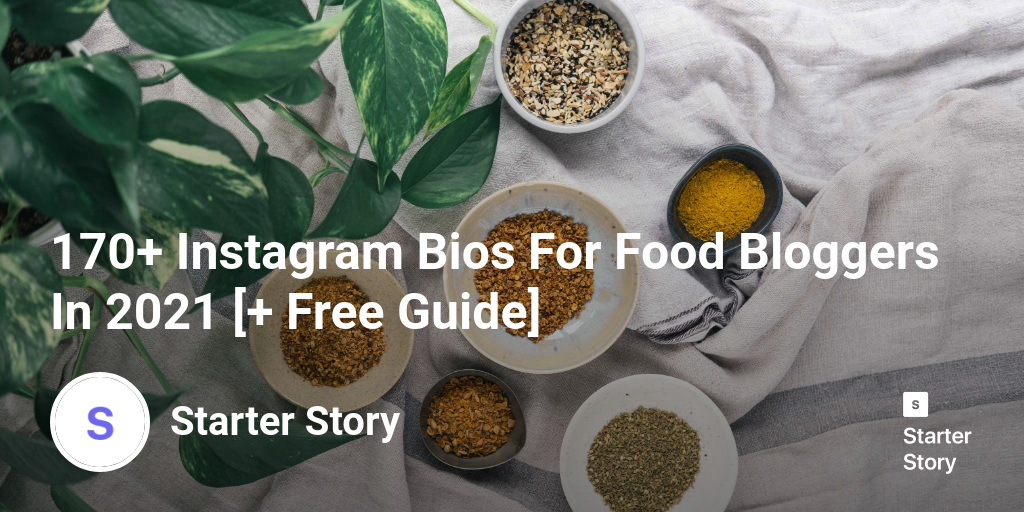 170+ Instagram Bios For Food Bloggers In 2024 [+ Free Guide] - Starter