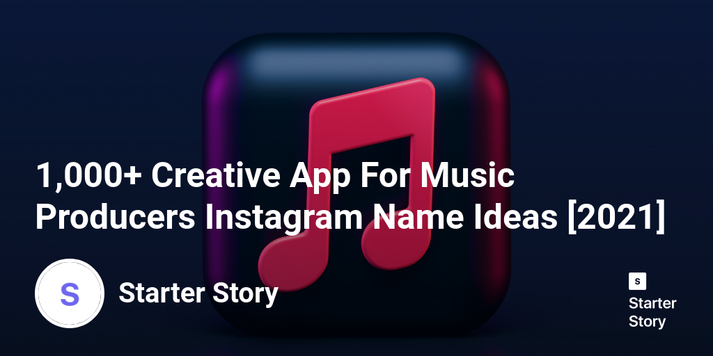 1,000+ Creative App For Music Producers Instagram Name Ideas [2024]