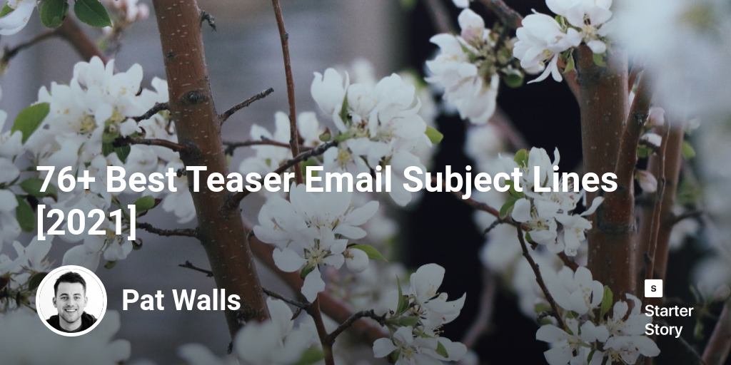 76+ Best Teaser Email Subject Lines [2024] - Starter Story