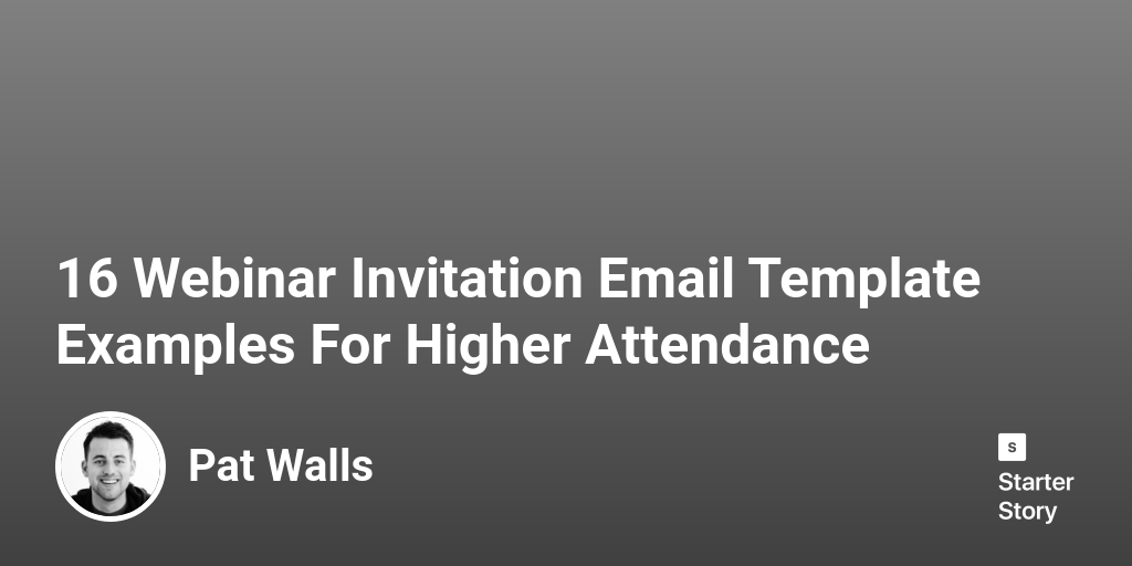 16 Webinar Invitation Email Template Examples For Higher Attendance
