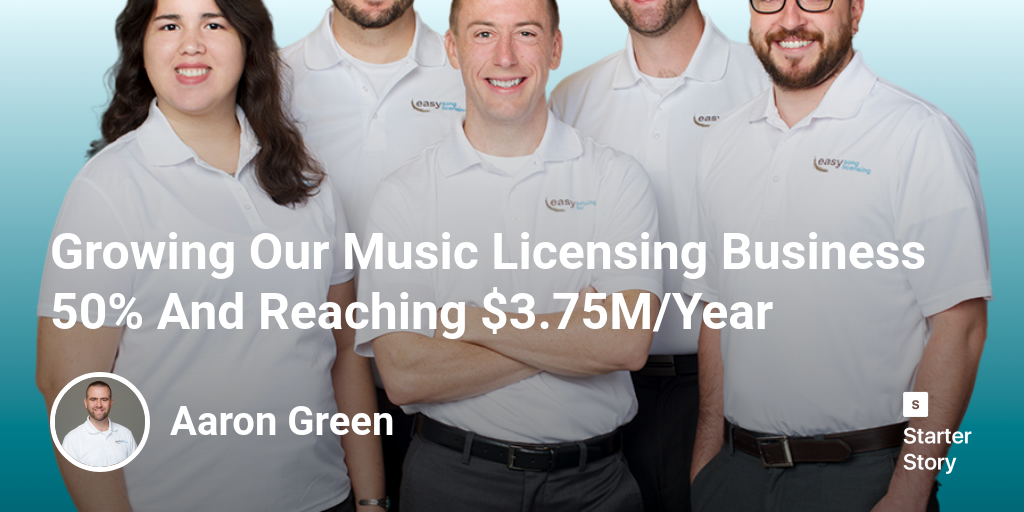 Growing Our Music Licensing Business 50% And Reaching $3.75M/Year