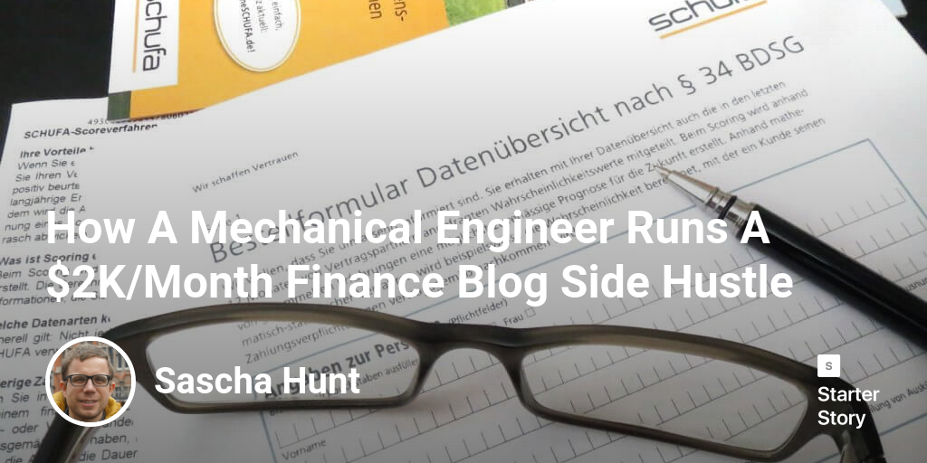 How A Mechanical Engineer Runs A $2K/Month Finance Blog Side Hustle