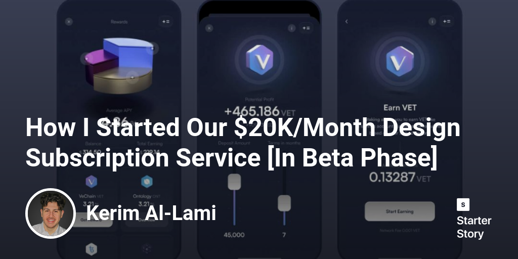 How I Started Our $20K/Month Design Subscription Service [In Beta