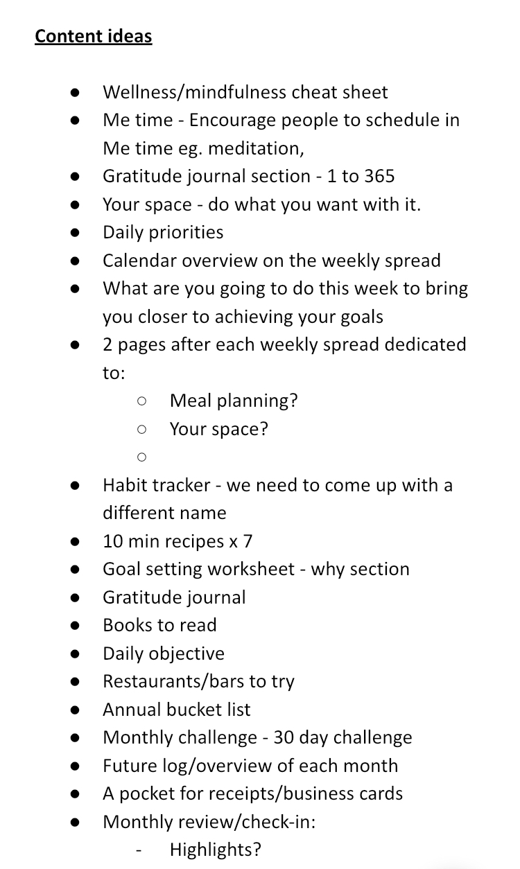 How We Created A Planning Diary Making $160K In 6 Months - Starter
