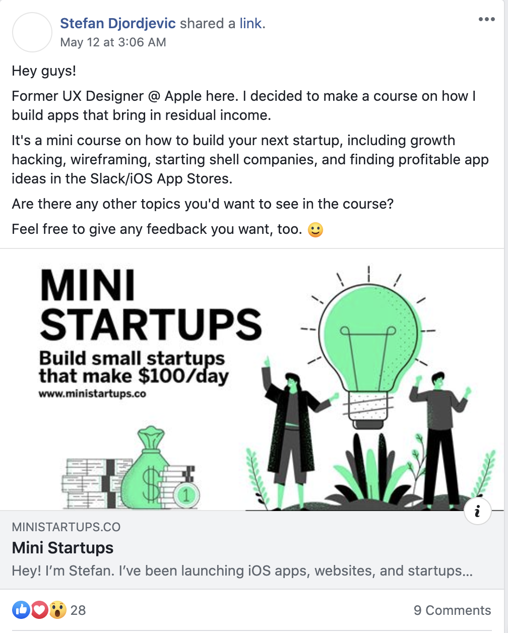 On Launching A Course On Building “Mini” Tech Companies From Scratch