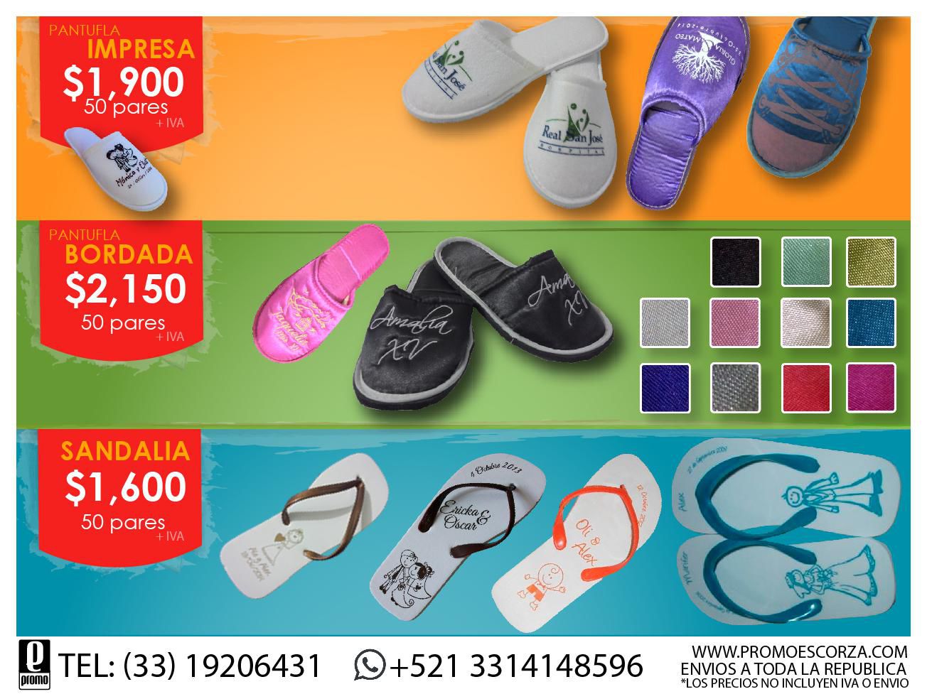 Pantufla bordada o impresa. | Anunciosgratis.mx