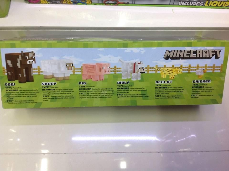 Minecraft Overworld Animal Mobs 6 figuras original nuevo | Mercado.mx