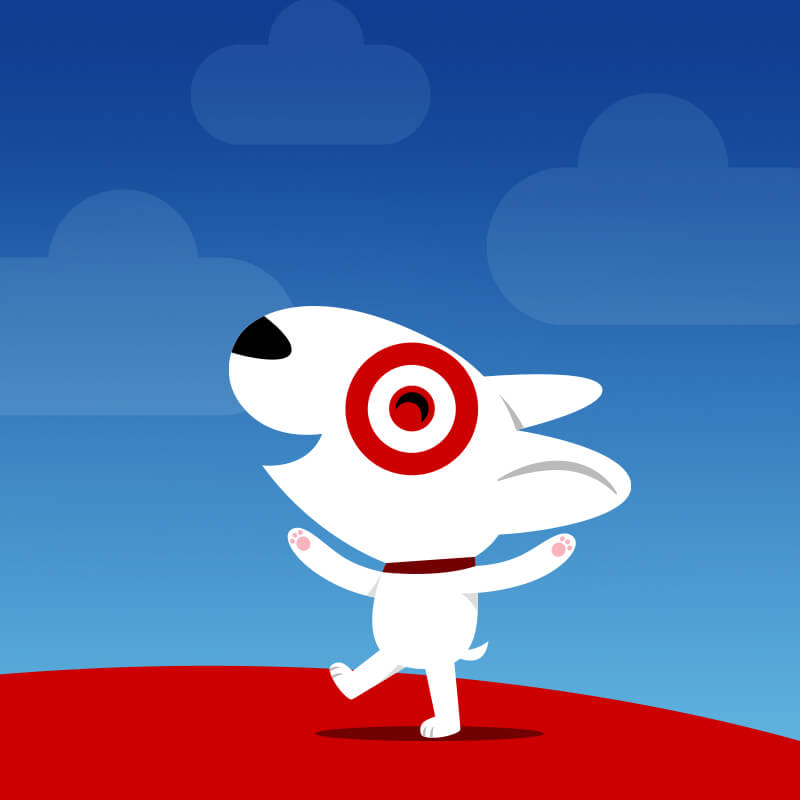 Target Dog Drawing