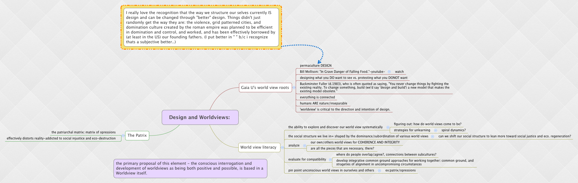 Design and Worldviews: - XMind - Mind Mapping Software