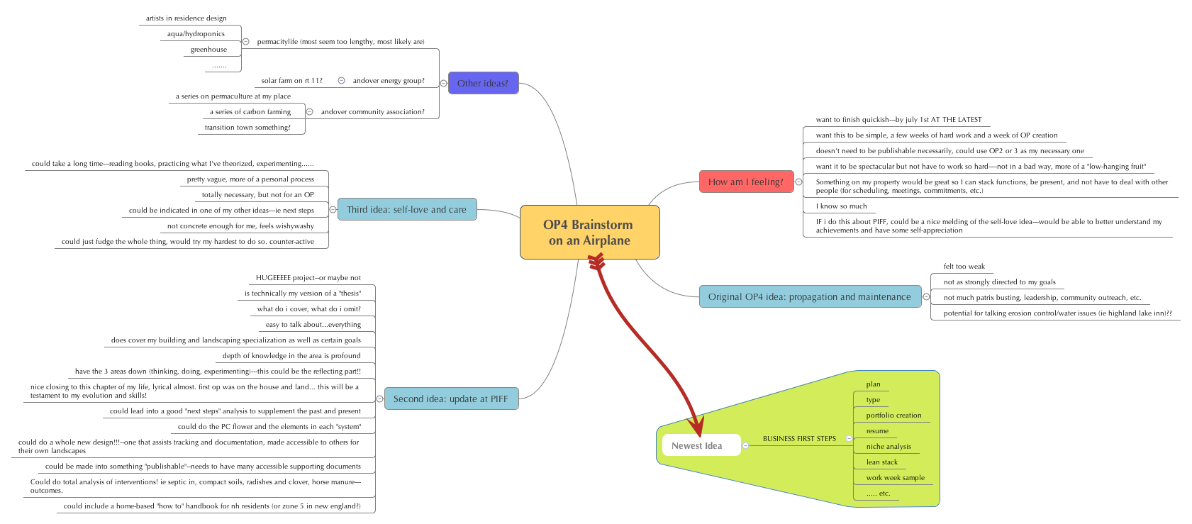 OP4 Brainstorm on an Airplane | sgviandier - Xmind