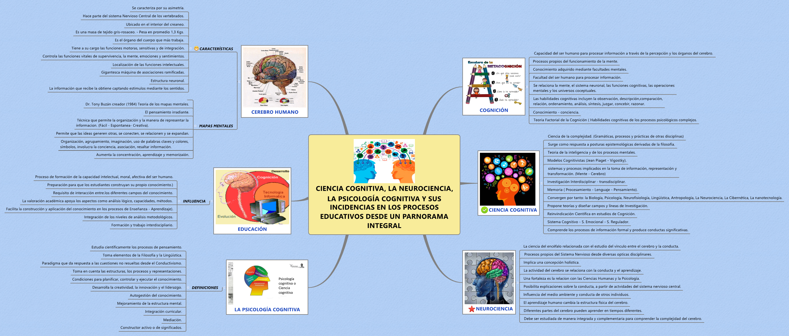 CIENCIA COGNITIVA, LA NEUROCIENCIA, LA PSICOLOGÍA COGNITIVA Y SUS ...