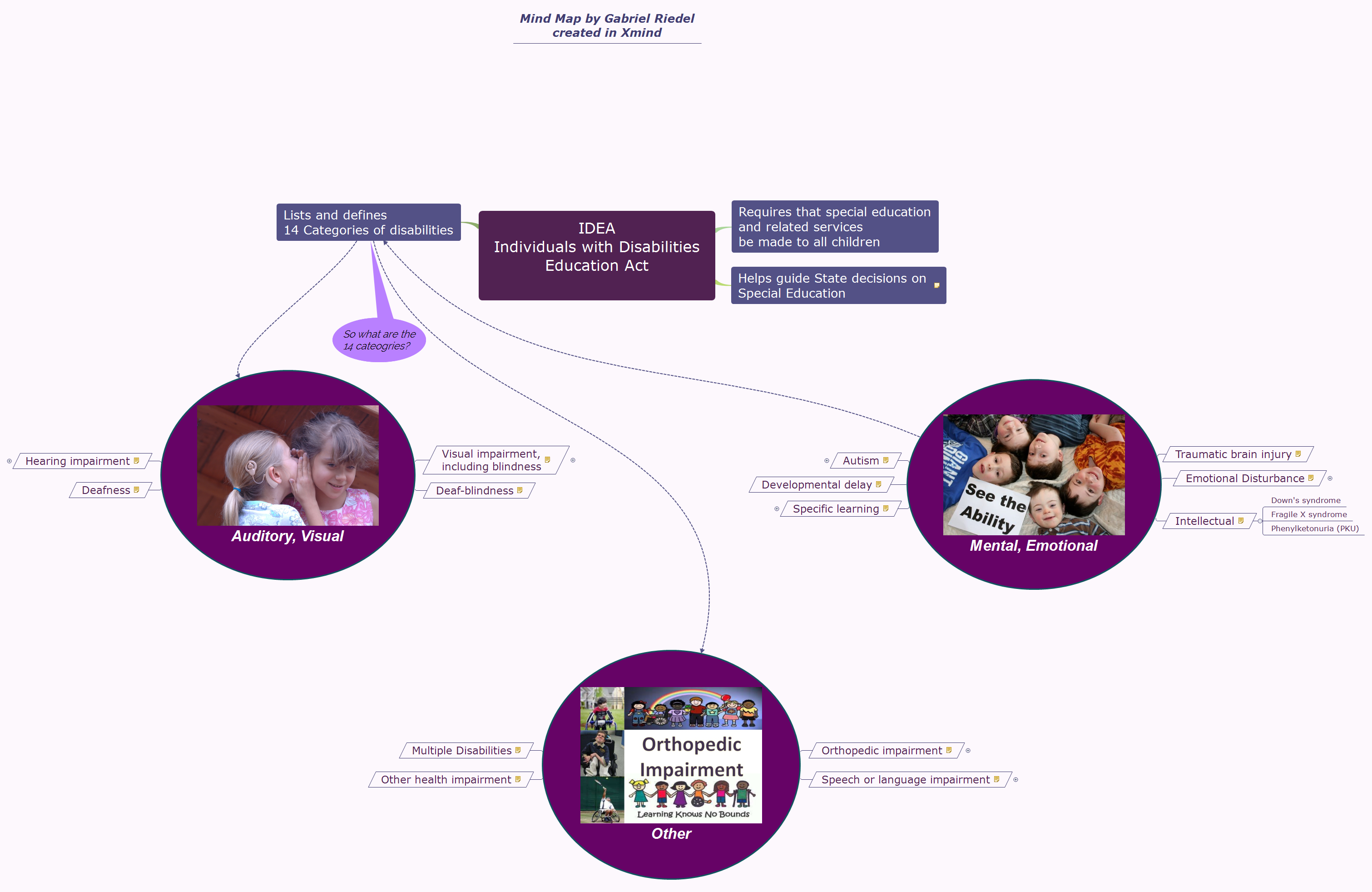 IDEA Individuals with Disabilities Education Act | riedelg67 - Xmind