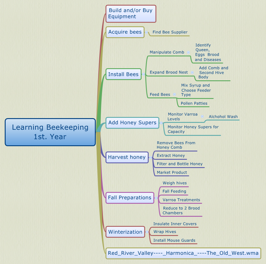 Learning Beekeeping 1st. Year - Xmind - Mind Mapping App