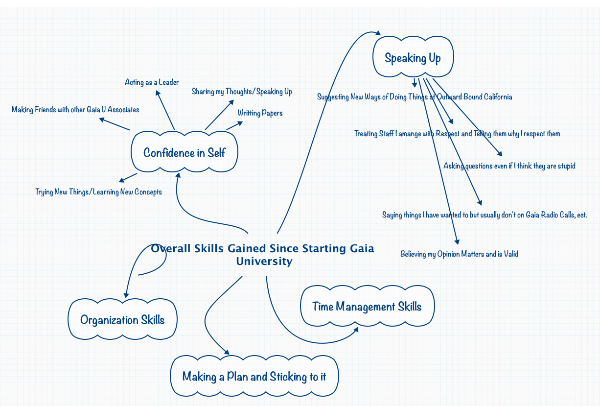 Overall Skills Gained Since Starting Gaia University - XMind - Mind Mapping Software