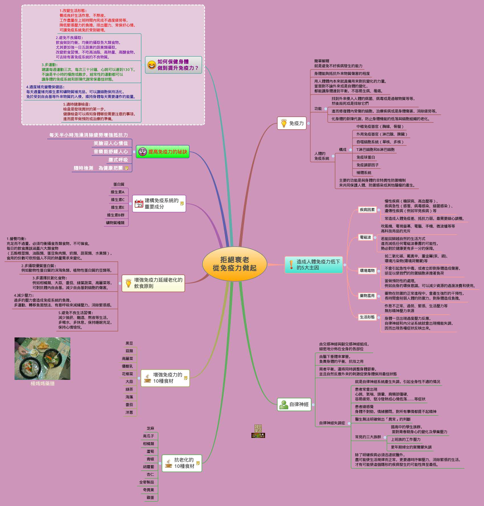 拒絕衰老 從免疫力做起 - XMind - Mind Mapping Software