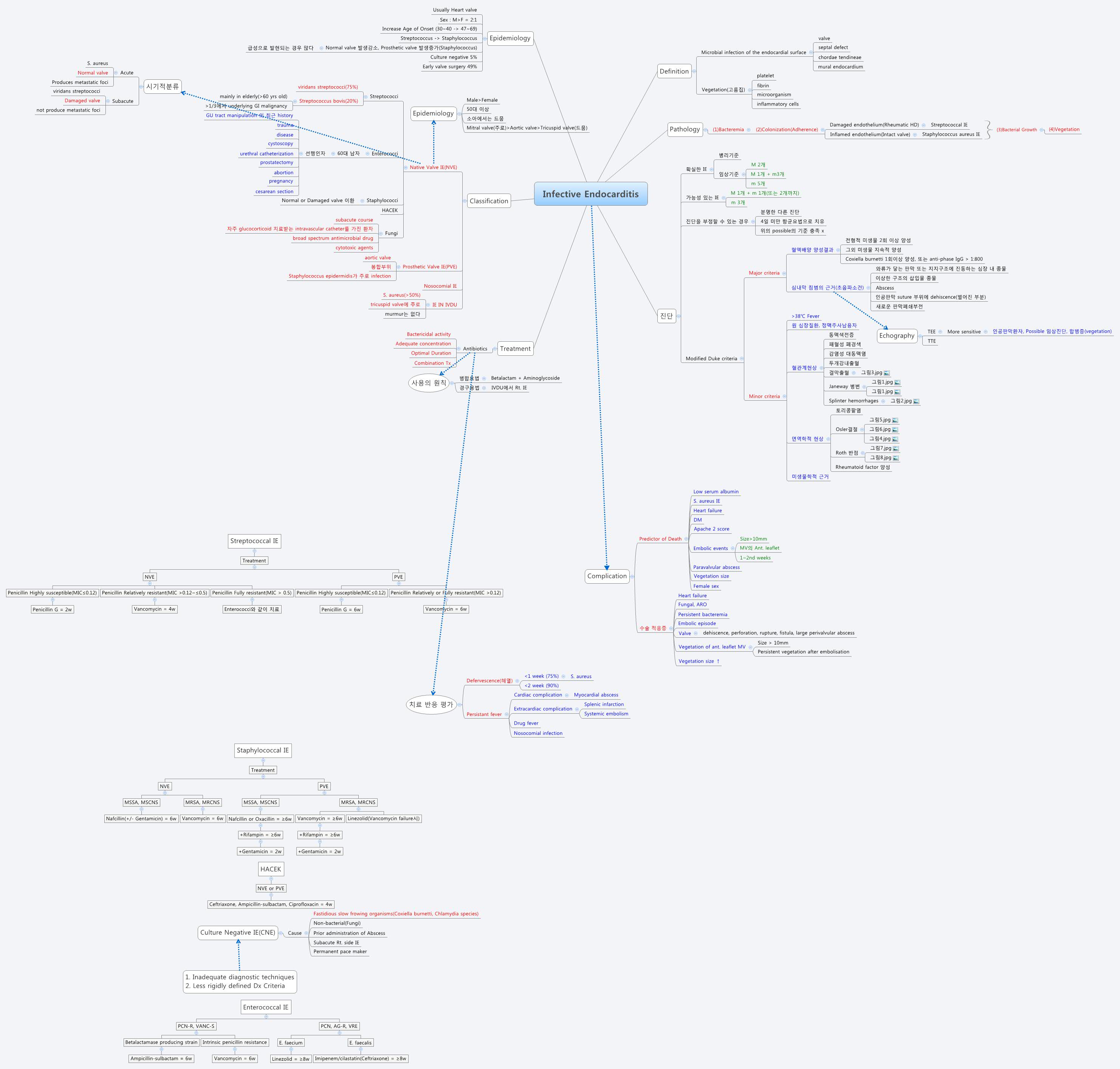 Infective Endocarditis - XMind - Mind Mapping Software