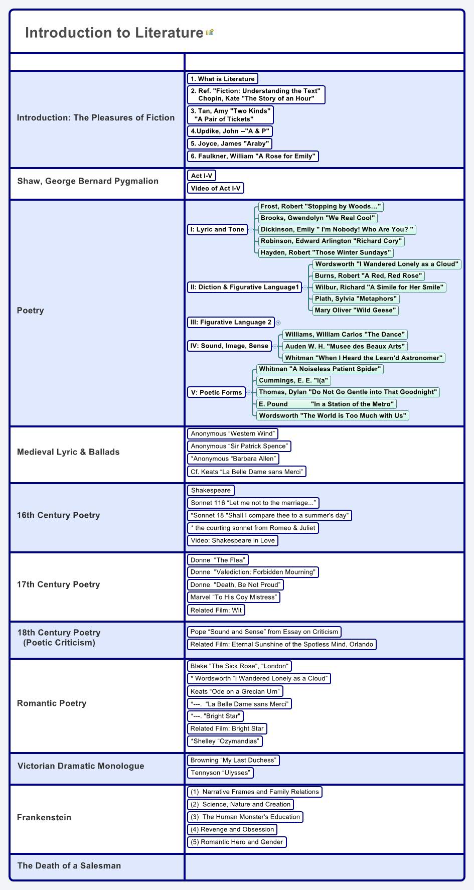 Introduction to Literature | fj02307 - Xmind