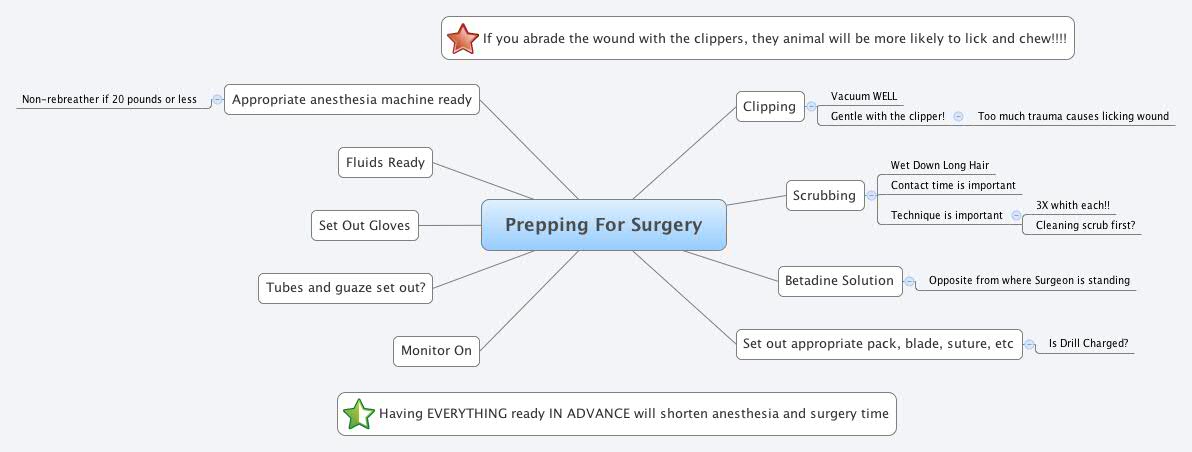 Prepping For Surgery - Xmind - Mind Mapping Software