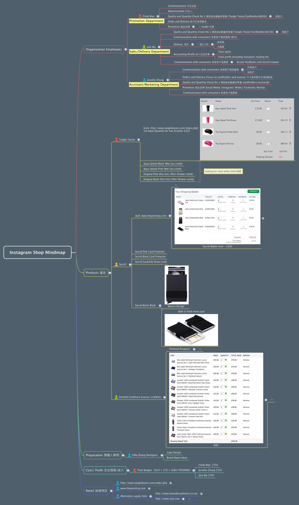 Instagram Shop Mindmap - XMind - Mind Mapping Software
