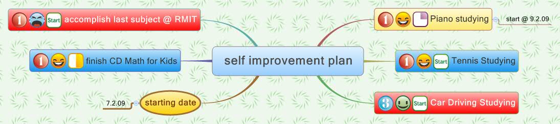 self improvement plan - XMind - Mind Mapping Software