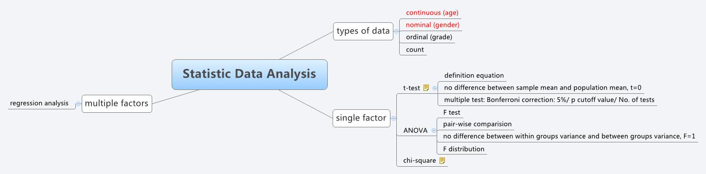 Statistic Data Analysis | joyatwalden - Xmind