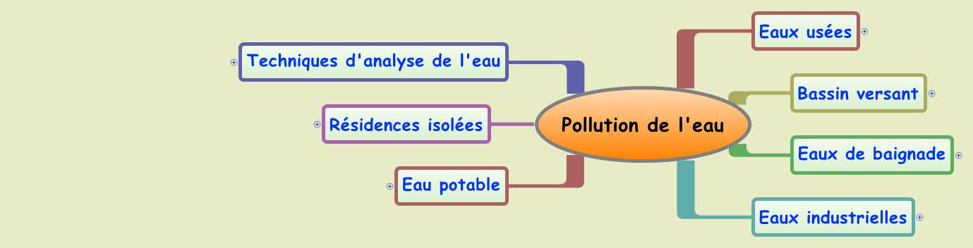 Pollution de l'eau - XMind - Mind Mapping Software