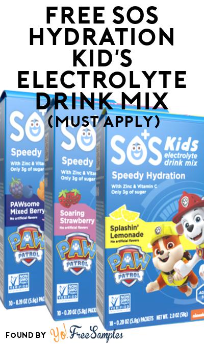 FREE SOS Hydration Kid's Electrolyte Drink Mix At Social Nature (Must ...