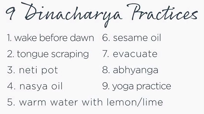 Dinacharya: Top 9 Ayurvedic Practices for Daily Routine