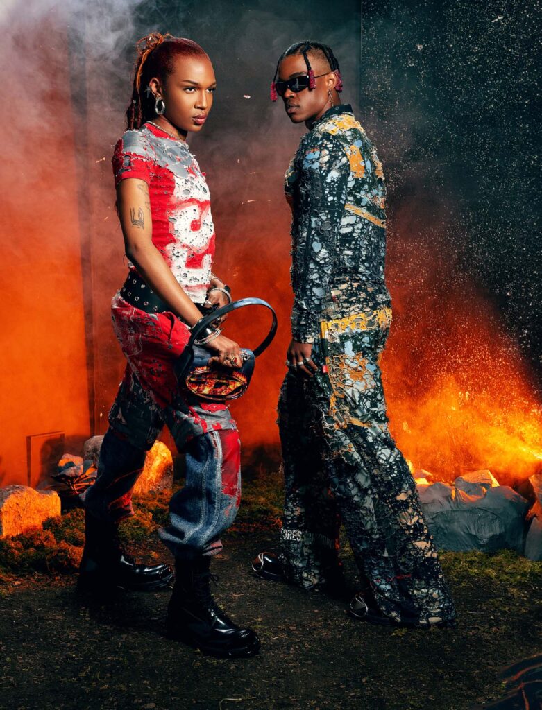 DIESEL SS24 Runway Show collection Samurai Farai and Nkuley