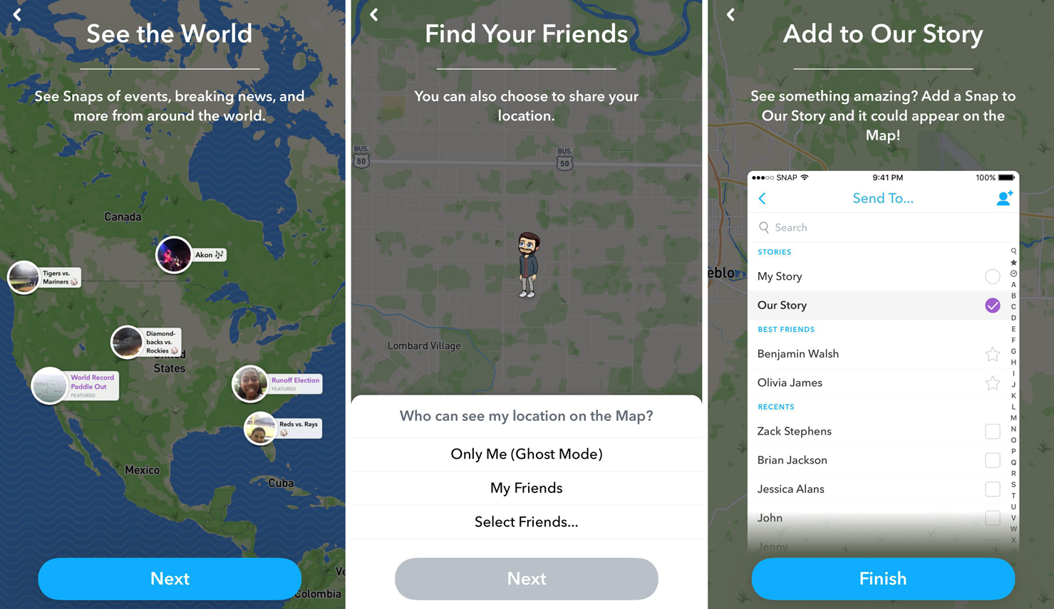 Snapchat lets you see where your friends are - with the new 'Location ...