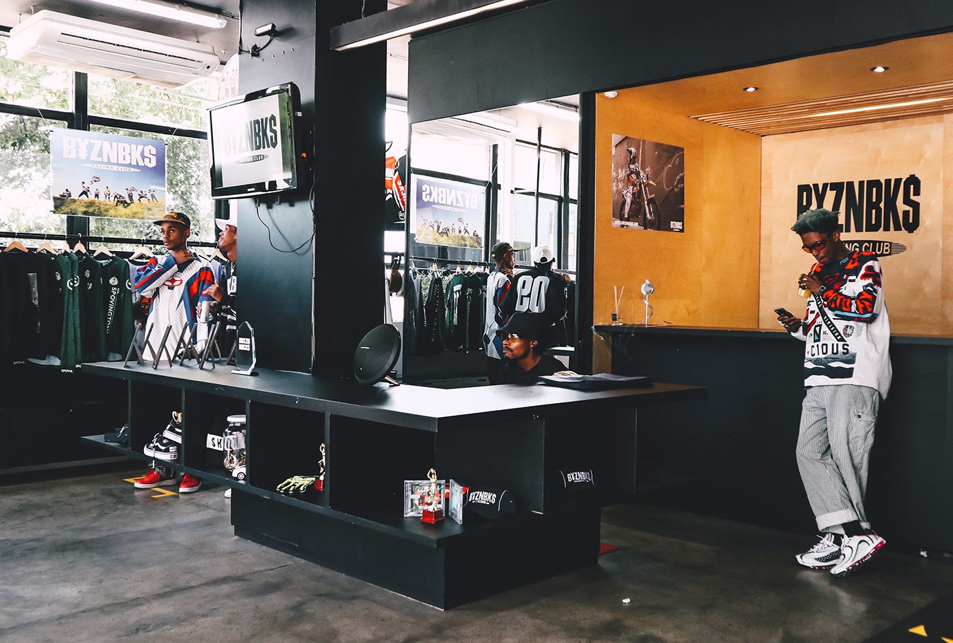 A LOOK INSIDE: BOYZNBUCKS 'Racing Club' Pop-Up store [Braamfontein ...