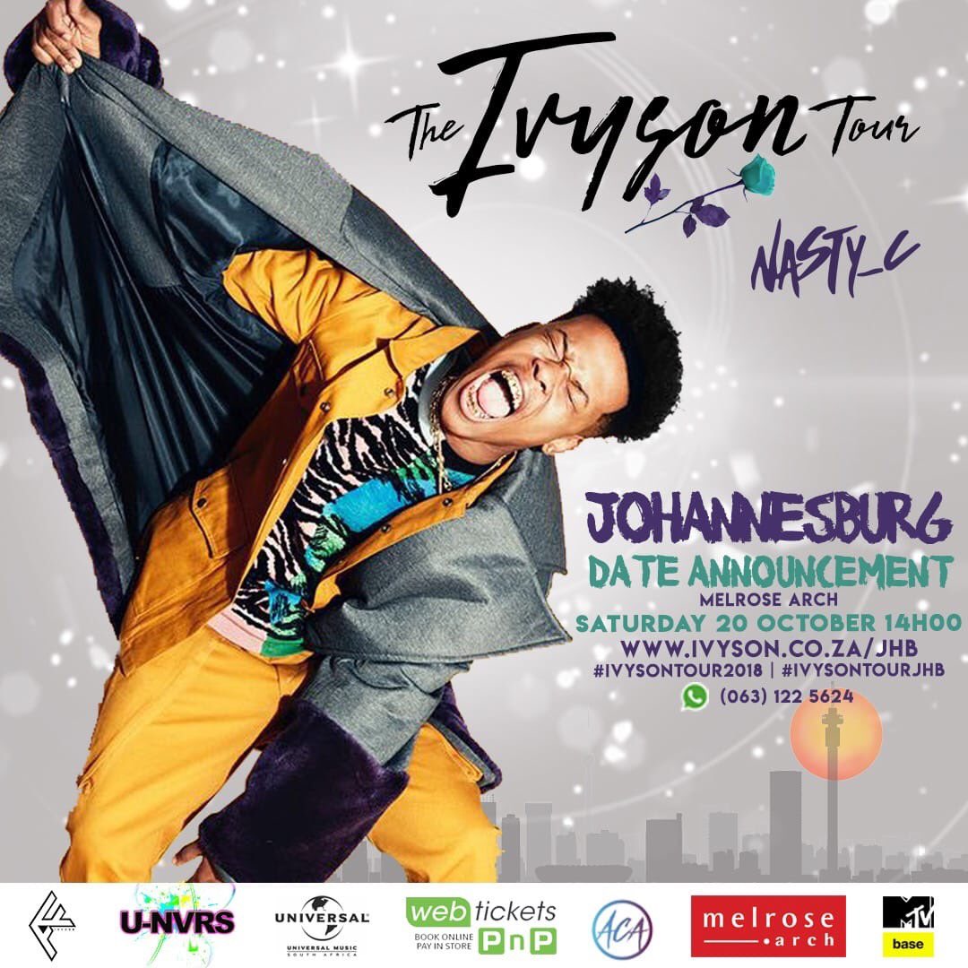 Nasty C's Ivyson Tour headed to Joburg this weekend! - YOMZANSI ...