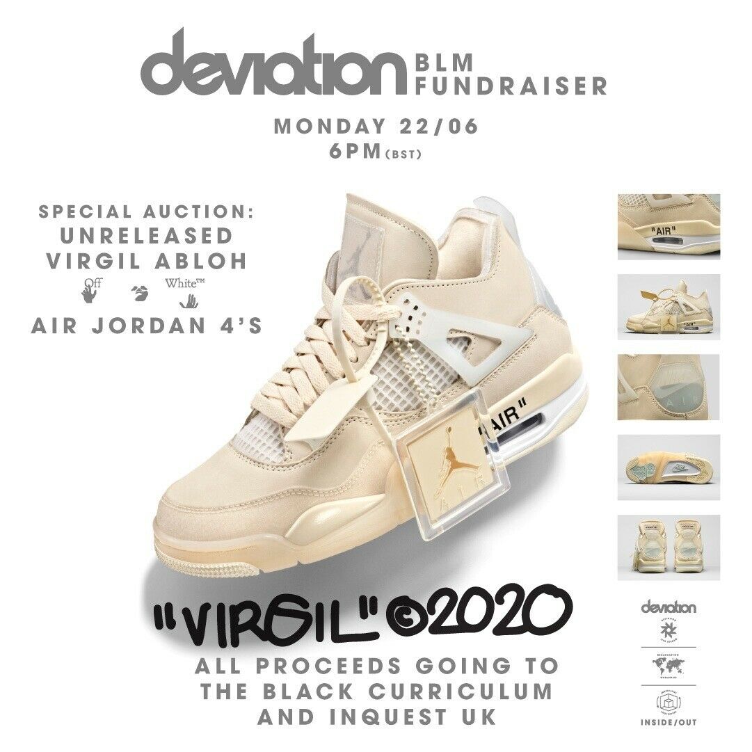 Virgil Abloh auctioning signed pair of 'unreleased' Off-White x Air ...