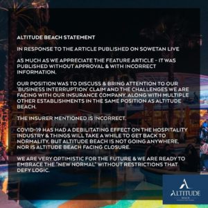 Altitude Beach Club in Fourways facing possible closure and up to 130 ...