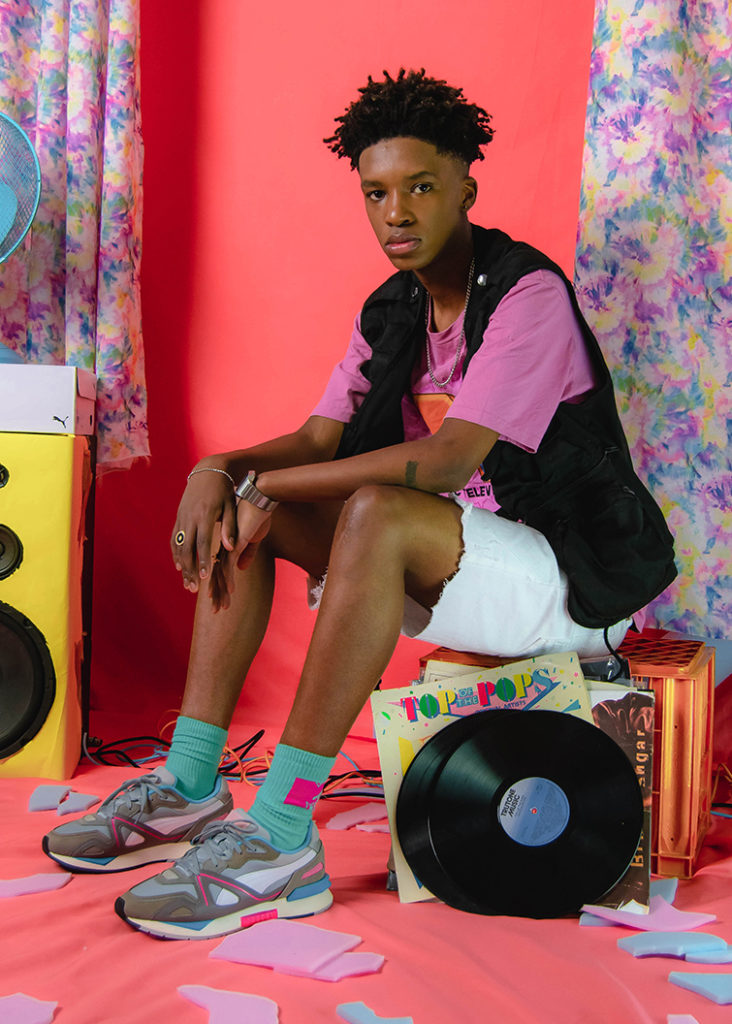 In tune with Illuminated Greens and lacing up the PUMA Mirage Mox ...