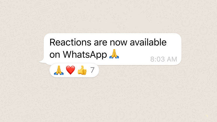 WhatsApp now allows users to react to messages using emojis - YOMZANSI. Documenting THE CULTURE