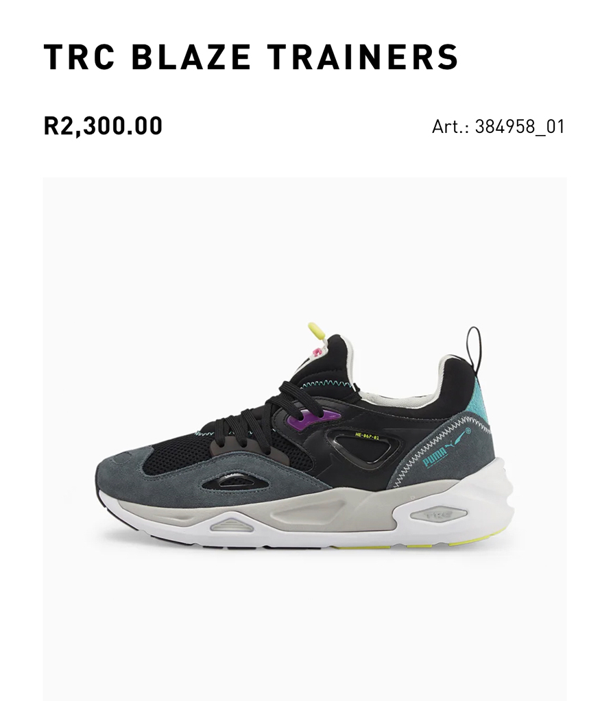 EDITORIAL: PUMA TRC Blaze — celebrating the power of three - YOMZANSI ...