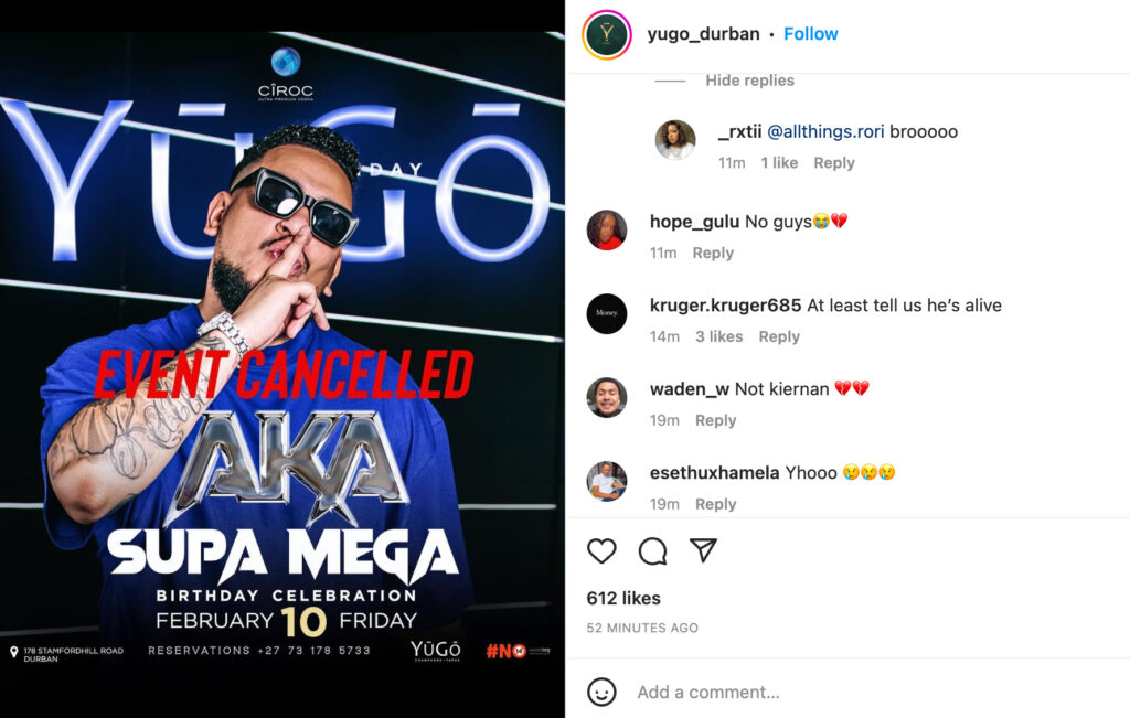 AKA Dead at 35, Shot in Durban