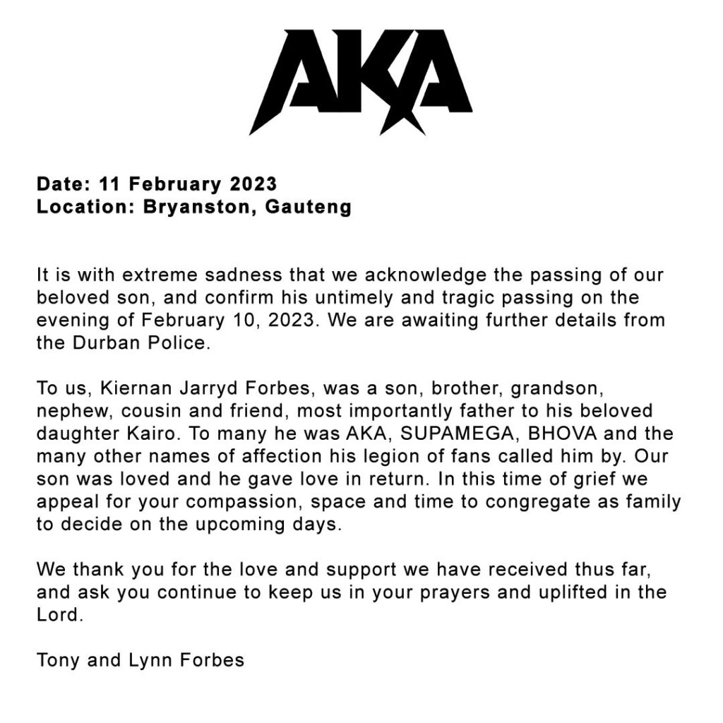 AKA Dead at 35, Shot in Durban