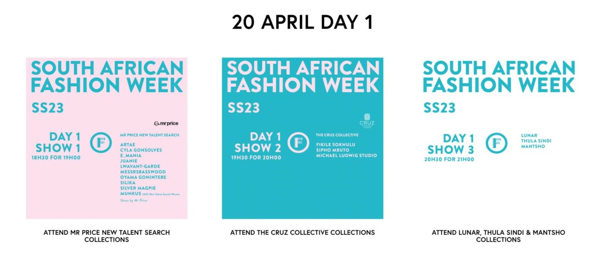 SA Fashion Week SS23 Programme & Details