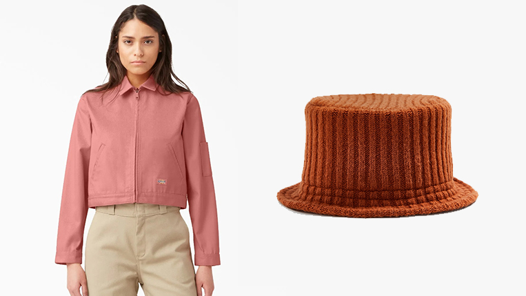 Dickies Reworked Jacket, Knit Bucket Hat