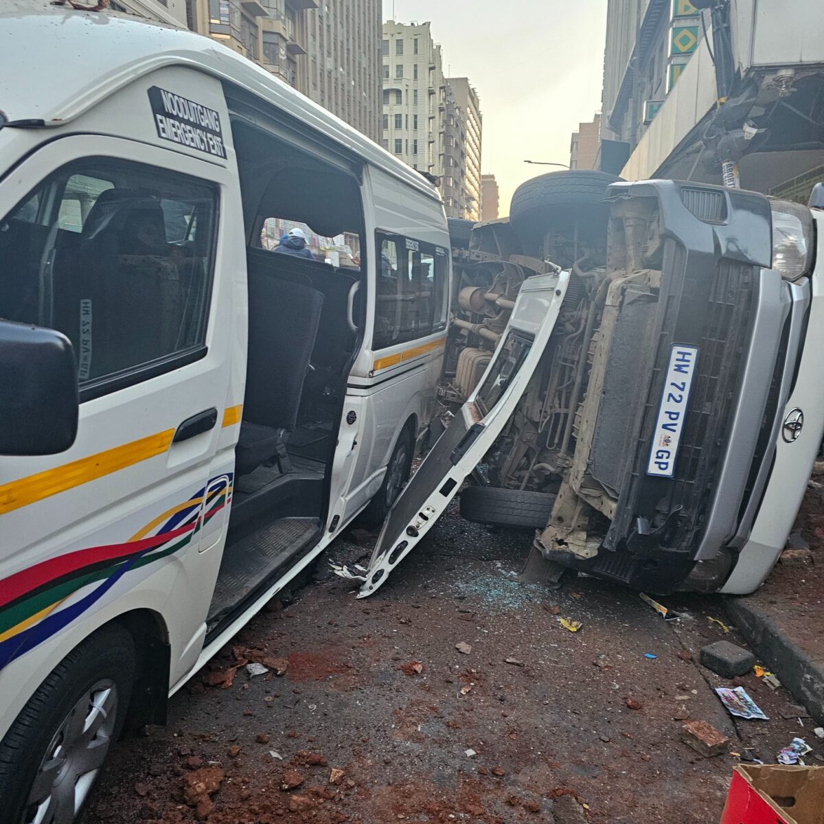 Reported gasline explosion hits Bree Street in Johannesburg CBD